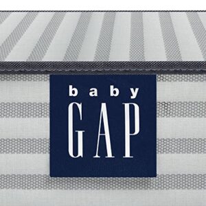 babyGap by Delta Children Graham 4-in-1 Convertible Crib with Storage Drawer TrueSleep Crib and Toddler Mattress (Bundle), Grey/Dark Grey