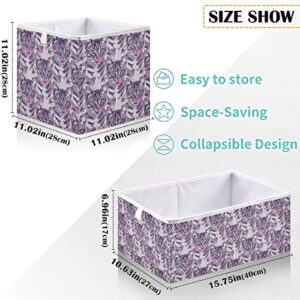 visesunny Closet Baskets Retro Cat Storage Bins Fabric Baskets for Organizing Shelves Foldable Storage Cube Bins for Clothes, Toys, Baby Toiletry, Office Supply