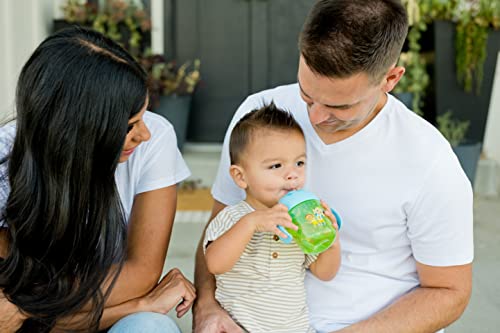 The First Years CoComelon Weighted Straw Cup — Bottle to Cup Transition Toddler Cups — 7 Oz — 6 Months and Up