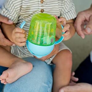 The First Years CoComelon Weighted Straw Cup — Bottle to Cup Transition Toddler Cups — 7 Oz — 6 Months and Up