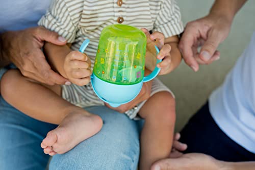 The First Years CoComelon Weighted Straw Cup — Bottle to Cup Transition Toddler Cups — 7 Oz — 6 Months and Up