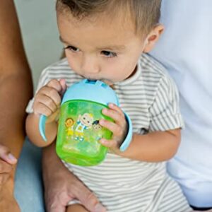 The First Years CoComelon Weighted Straw Cup — Bottle to Cup Transition Toddler Cups — 7 Oz — 6 Months and Up