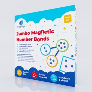 75 PCS Magnetic Number Bonds Set - Magnetic Numbers for Whiteboard, Number Bonds Games, Magnetic Number Line, Math Aids Accessories Supplies for Classroom, Magnetic Math Manipulatives - Simply Magic