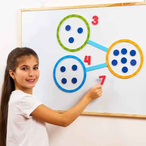 75 PCS Magnetic Number Bonds Set - Magnetic Numbers for Whiteboard, Number Bonds Games, Magnetic Number Line, Math Aids Accessories Supplies for Classroom, Magnetic Math Manipulatives - Simply Magic