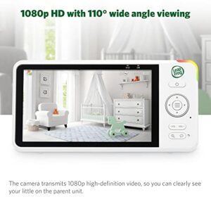 Leap Frog LF1726FHD 5.5" True 1080p FHD Display Video Baby Monitor with Super Long Range up to 2500ft, 360° Pan&Tilt, 4X Zoom, Night Light, Color Night Vision, Soothing Sounds, Secure Transmission