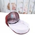 Foldable Baby Crib,Soft Cloth Net Travel Bassinet,Portable Infants Travel Sleeping Bed with Quilt