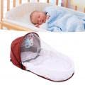 Foldable Baby Crib,Soft Cloth Net Travel Bassinet,Portable Infants Travel Sleeping Bed with Quilt