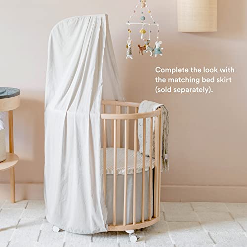 Stokke Sleepi Canopy by Pehr, Grey - Dreamy Crib Canopy for Sleepi Mini & Crib/Bed - Available in Numerous Colors - Oeko-Tex Standard 100