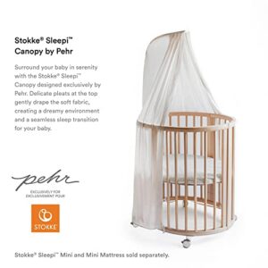 Stokke Sleepi Canopy by Pehr, Grey - Dreamy Crib Canopy for Sleepi Mini & Crib/Bed - Available in Numerous Colors - Oeko-Tex Standard 100