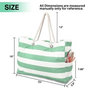 LEVOTIYER Beach Bags For Women - Extra Large - Waterproof Sandproof Beach Tote Bags for Pool Gym&Travel