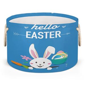 happy easter day large round baskets for storage laundry baskets with handles blanket storage basket for bathroom shelves bins for organizing nursery hamper girl boy