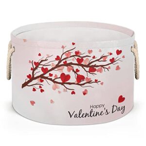 tree branches leaf heart valentine's day (7) large round baskets for storage laundry baskets with handles blanket storage basket for bathroom shelves bins for organizing nursery hamper girl boy