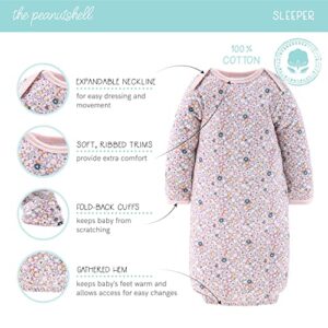 The Peanutshell Newborn Clothes & Accessories Gift Set for Baby Girls - 16 Piece Layette Set - Floral - Fits Newborn to 3 Months