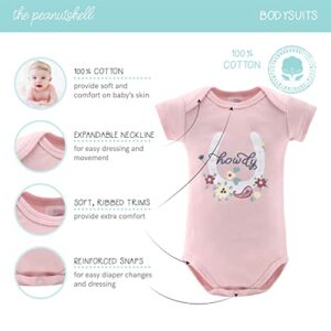 The Peanutshell Newborn Clothes & Accessories Gift Set for Baby Girls - 16 Piece Layette Set - Floral - Fits Newborn to 3 Months