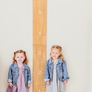 Growth Chart for Kids | Real Wood Height Chart for Kids | Natural Wood Height Measurement for Kids | Minimalist Growth Chart for Wall | Kids Height Wall Chart | Easy to Hang Kids Growth Chart