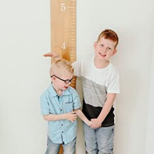 Growth Chart for Kids | Real Wood Height Chart for Kids | Natural Wood Height Measurement for Kids | Minimalist Growth Chart for Wall | Kids Height Wall Chart | Easy to Hang Kids Growth Chart