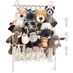 stuffed animal net or hammock hanging corner net for small stuffed animal toy storage net stuffed animals hammock holder with hooks for door wall hanging toy organizer holder for nursery kids room