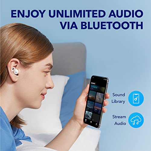 Soundcore by Anker, Sleep A10 Bluetooth Sleep Earbuds, Noise Blocking Earbuds for Sleep, Comfortable Fit, Bluetooth 5.2, App, for Unlimited Sleep Sounds, Sleep Monitor, Side Sleeper (Renewed)