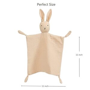 TopNature Security Blanket Loveys for Baby Organic Cotton Muslin Lovey Blanket Baby Gifts