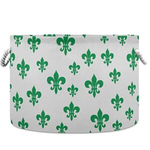 visesunny mardi gras carnival masquerade fleur de lis laundry baskets fabric storage bin storage box collapsible storage basket toy clothes shelves basket for bathroom,bedroom,nursery,closet,office