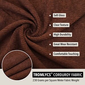 Tromlycs Indoor Rocking Chair Cushion for Rocking Chair Pads Back and Seat Sets with Ties 2 Piece Brown