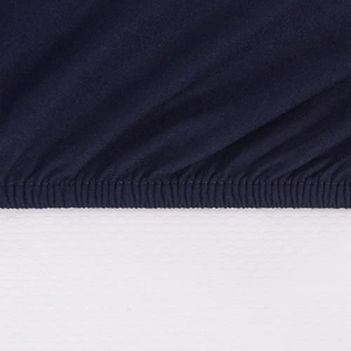 Belsden 3 Pack Microfiber Soft Changing Pad Cover, with 2 Considerate Safety Belt Holes, Durable Diaper Change Table Sheet Set for Baby Boys Girls, 16''x32''x8'', White Star & Navy & Navy Star