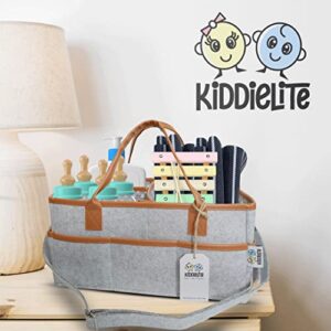 Kiddielite Diaper Caddy Organizer | Baby Diaper Caddy Organizer Car Diaper Caddy | Baby Diaper Caddy | Baby Organizer for Nursery Diaper | Baby Registry Must Haves | Baby Basket Diaper Organizer Caddy