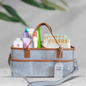 Kiddielite Diaper Caddy Organizer | Baby Diaper Caddy Organizer Car Diaper Caddy | Baby Diaper Caddy | Baby Organizer for Nursery Diaper | Baby Registry Must Haves | Baby Basket Diaper Organizer Caddy