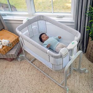 Ingenuity Dream Hero 3-in-1 Co-Sleeping Bassinet and Crib - Constellation (Grey), Unisex, Newborn to 12 Months