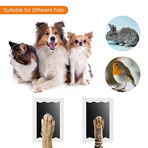 Nabance Paw Print Kit, Dog Nose Print Kit, No Mess Paw Print Stamp Pad for Dogs & Cats, 8Pcs Pet Paw Print Impression Kit with Photo Frames, Clean Touch Ink Pads, Nose Print Stamp Pad for Dogs