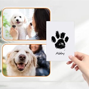 Nabance Paw Print Kit, Dog Nose Print Kit, No Mess Paw Print Stamp Pad for Dogs & Cats, 8Pcs Pet Paw Print Impression Kit with Photo Frames, Clean Touch Ink Pads, Nose Print Stamp Pad for Dogs