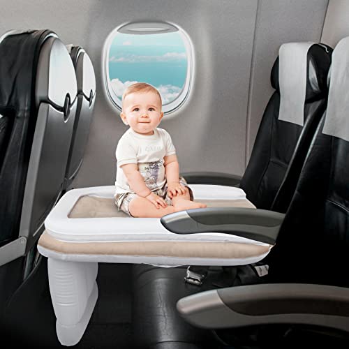 CIONIC Inflatable Airplane Bed for Kids, Baby Travel Bed on Plane, Infant Blow Up Air Mattress, Toddler Sleep Bed Fits Air Plane Economy Seats, Car Seat and Train Seat