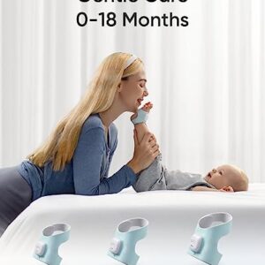 eufy Baby S320 Smart Sock Baby Monitor with 2.4 GHz Wi-Fi, Track Sleep Patterns, Naps, Heart Rate, and Blood Oxygen Levels, Soft and Comfortable, for Babies 0-18 Months, No Monthly Fee