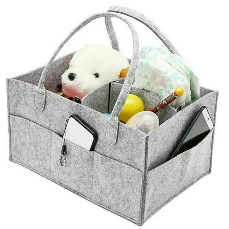 Baby Diaper Caddy – Nursery Organizer – Diapers baby wipes Organizer – Storage Caddy - newborn Storage baby diaper Organizer - Easily portable diaper organizer - baby care bag