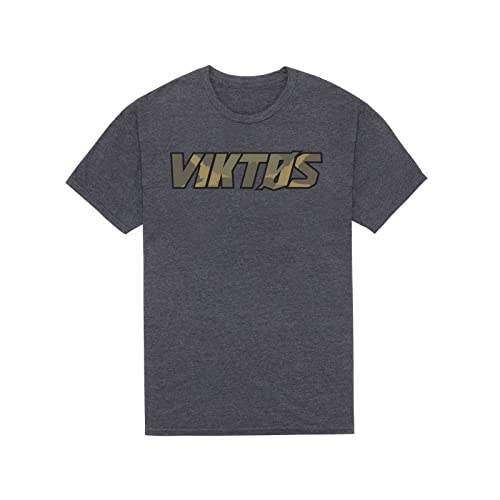 VIKTOS Men's Brushstroke Tee T-Shirt, Charcoal Heather, Size: Large