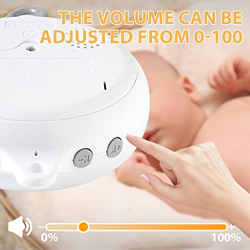 Avelin Baby Mobile Music Box, Crib Mobile Motor with 3 Modes (Turn Only,Turn & Music, Music Only)12 Long Lullabies, Volume Control, Auto-Off 30 Minutes, 3 Personalized Stickers, Rotating Music Box