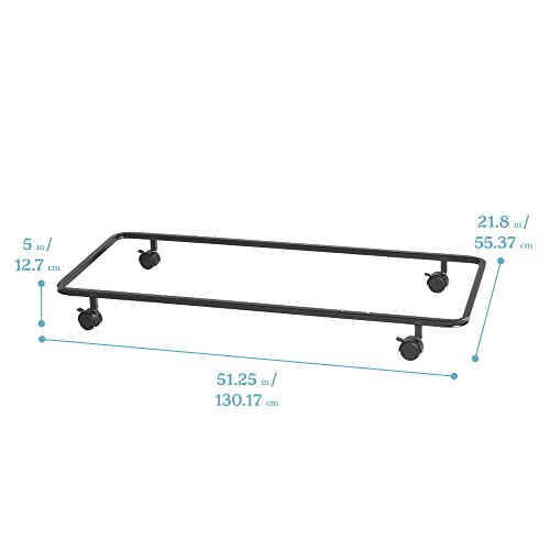 ECR4Kids Stackable Cozy Cot with Storage Trolley, Classroom Furniture, Sand, 7-Piece