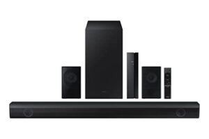 samsung hw-b57c b-series 4.1ch soundbar w/dolby audio/dts virtual x, game mode, wireless bluetooth tv connection, rear speaker kit & subwoofer included