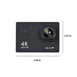 Waterproof Action Camera for Photography, 1080D 30FPS WiFi Action Camera, HD Underwater Cameras 30m, Ski Camera Sports Cameras Support, 170 Degree Wide Angle