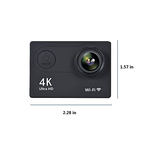 Waterproof Action Camera for Photography, 1080D 30FPS WiFi Action Camera, HD Underwater Cameras 30m, Ski Camera Sports Cameras Support, 170 Degree Wide Angle