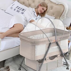 DUOMI Mosquito Net for Bassinet,Portable Bassinet Mosquito Net Cover,Bassinet Net Cover to Keep Pets Out.