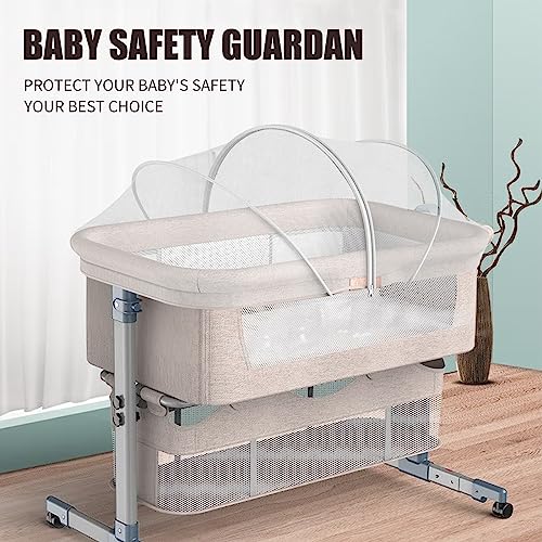 DUOMI Mosquito Net for Bassinet,Portable Bassinet Mosquito Net Cover,Bassinet Net Cover to Keep Pets Out.