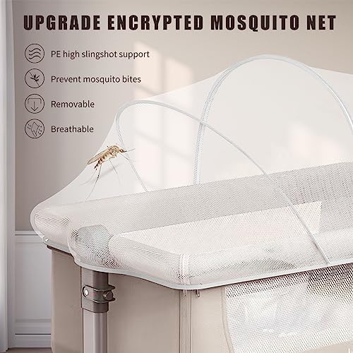 DUOMI Mosquito Net for Bassinet,Portable Bassinet Mosquito Net Cover,Bassinet Net Cover to Keep Pets Out.