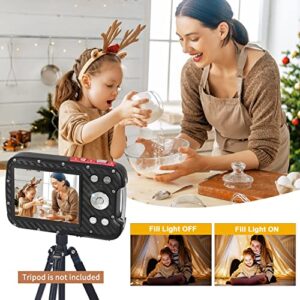 Waterproof Digital Camera,17 FT Underwater Camera 2.8" LCD HD1080P 30MP Kids Video Camcorder with 32G Card and Rechargeable Battery,Point and Shoot Camera for Kids Teenagers Students Gifts