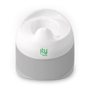 ity by ingenuity ready set go potty, removable bowl, non-skid bottom, wide stable base, age 18 months & up, white & grey