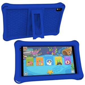 atozee 8 inch kids tablet, android 11 toddler tablet, 32gb rom+2gb ram, quad-core processor, 1280x800 ips hd eye-care touchscreen, 8mp camera tablets pc with silicone case