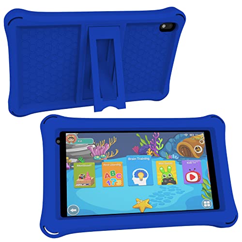 ATOZEE 8 Inch Kids Tablet, Android 11 Toddler Tablet, 32GB ROM+2GB RAM, Quad-core Processor, 1280x800 IPS HD Eye-Care Touchscreen, 8MP Camera Tablets PC with Silicone Case