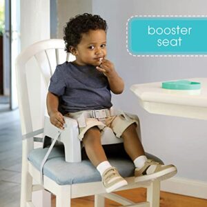 Summer Deluxe Learn-to-Dine Feeding Seat – Infant and Toddler Feeding Chair and Booster Seat with Tray and 2 Snap-in Plates