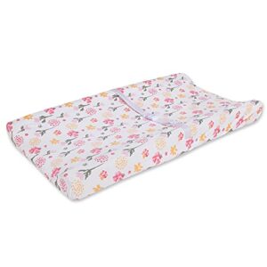 Changing Pad Cover, 100% Organic Cotton Changing Pad Liner for Standard 16" x 32" Baby Changing Mats (Pack of 2)