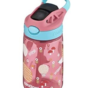 Contigo Kids Water Bottle with Redesigned AUTOSPOUT Straw, 14 oz., pink hedge hog